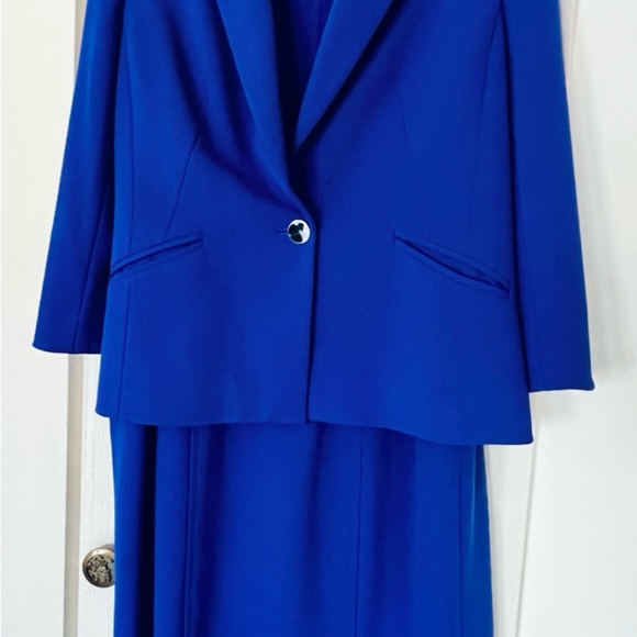 Kasper | Dresses | Vintage Kasper Elegant Royal Blue Formal Officewear ...